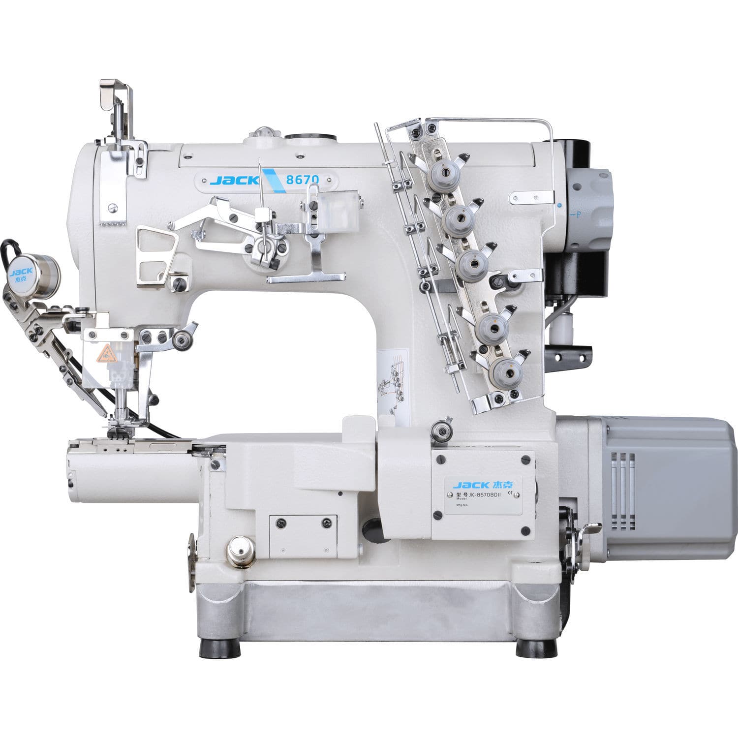 Interlock stitch sewing machine - JK-8670BDII - Jack - three-needle / 5 ...