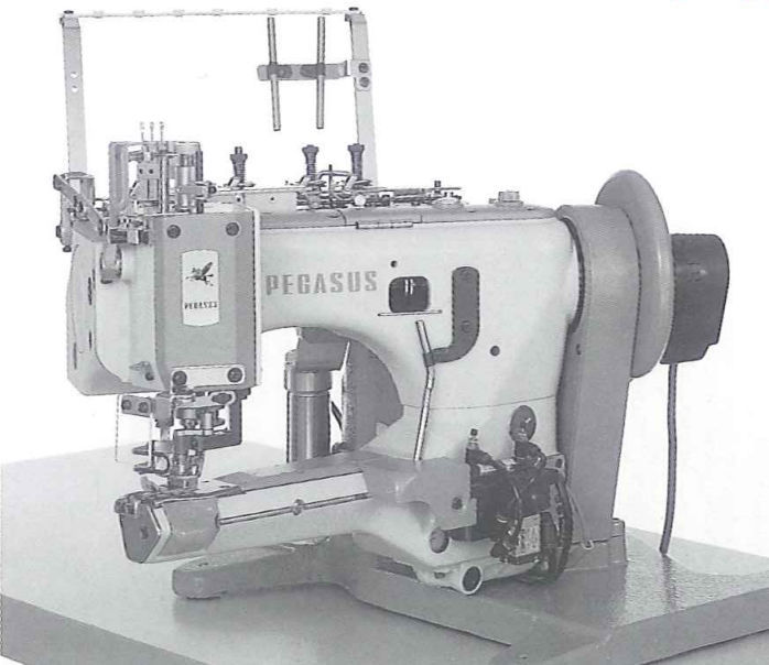 Cylinder bed sewing machine - FW series - Pegasus - double chain stitch ...
