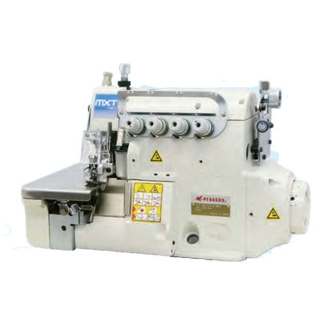 Twin-needle safety stich machine - MXT series - Pegasus - three-needle ...