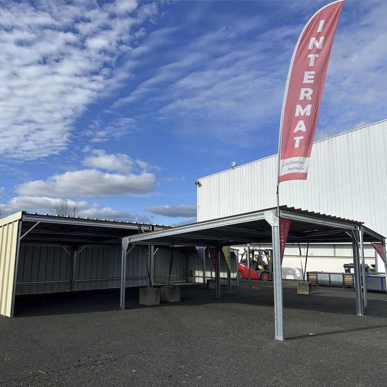 Modular building - Intermat Mekabat - agricultural / exhibition / steel ...