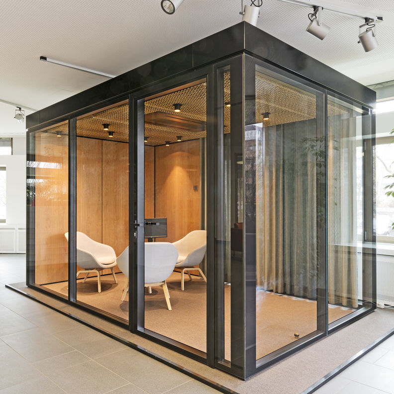 Modular room-in-room system - Cube duo - Lindner Group - acoustic ...