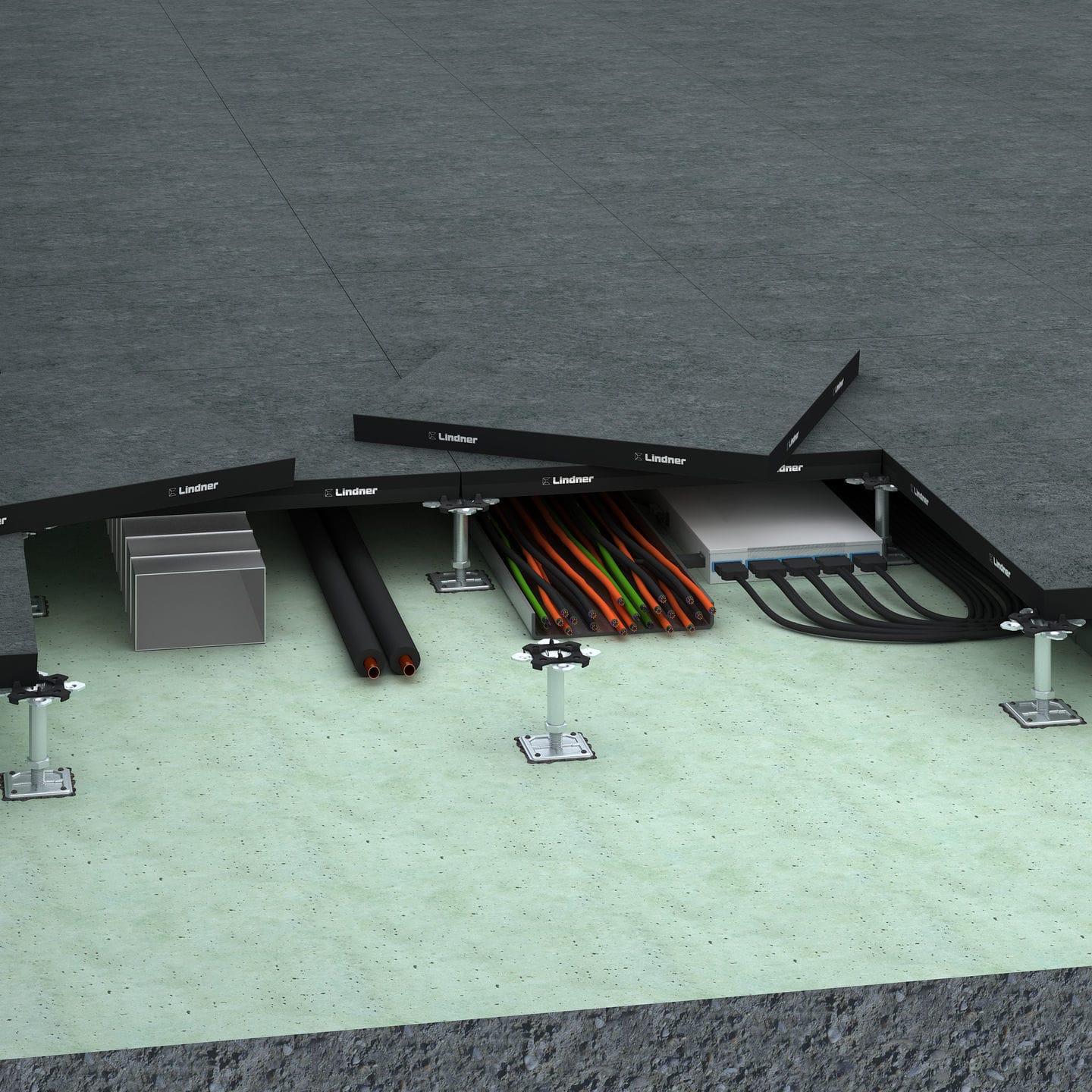 Ceramic floor covering - CERAMIN® - Lindner Group - composite material ...