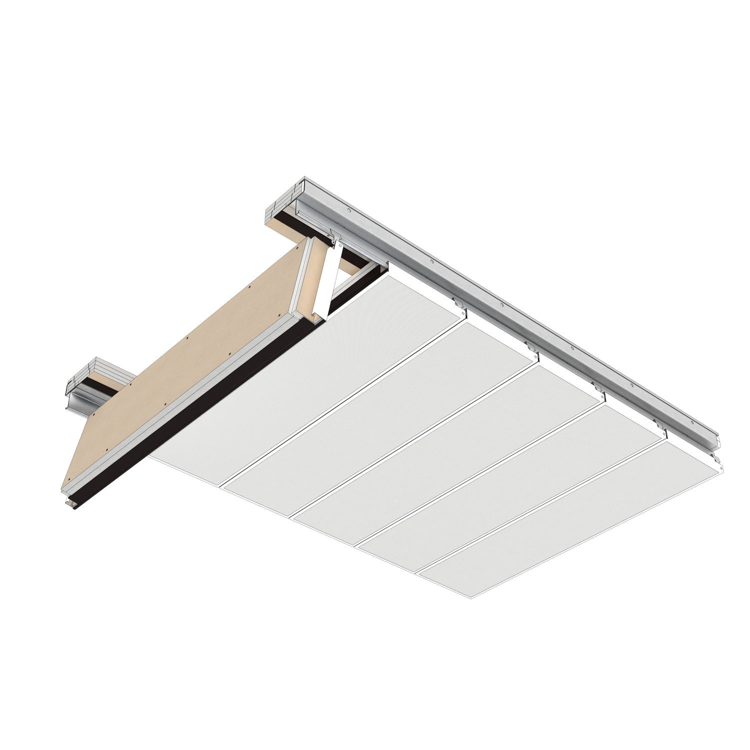 Flat sheet metal - EI90 - Lindner Group - galvanized steel / ceiling