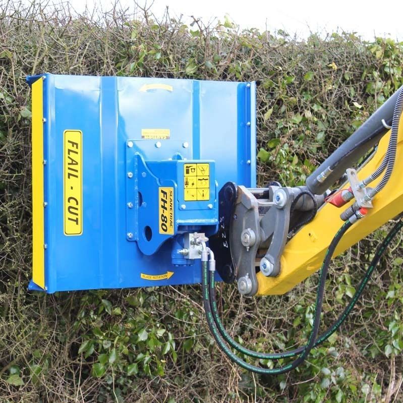 Mini digger brush cutter head - FH80 - Slanetrac Engineering Ltd ...