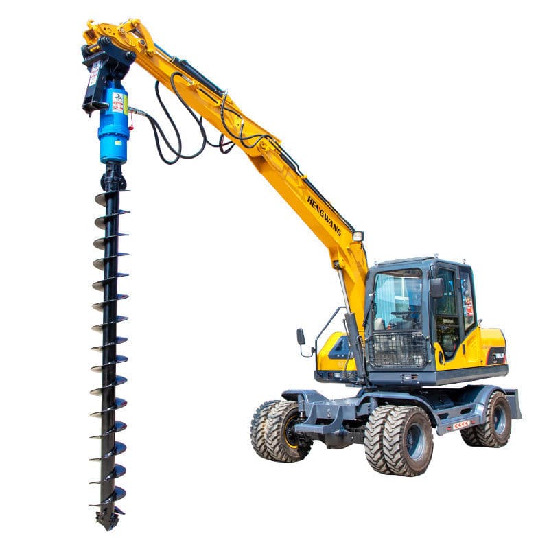 Excavator mounted pile driver - HW8000A - Shandong Hengwang Group Co., Ltd.