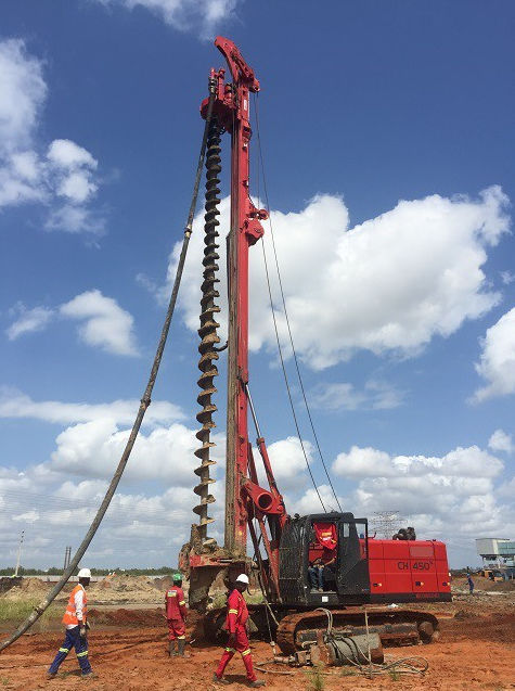 Rotary drilling rig - CH 450 – CFA/WPD - Comacchio - CUMMINS / diesel ...
