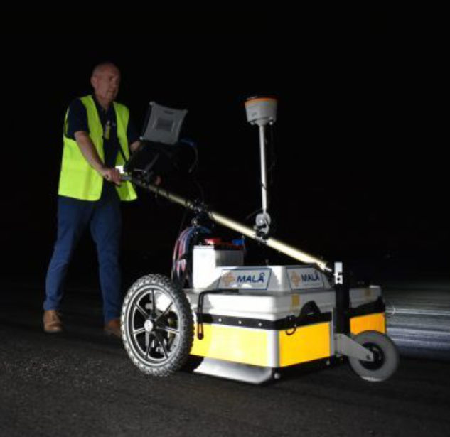 Mapping ground penetrating radar - MIRA - Mala - for network detection