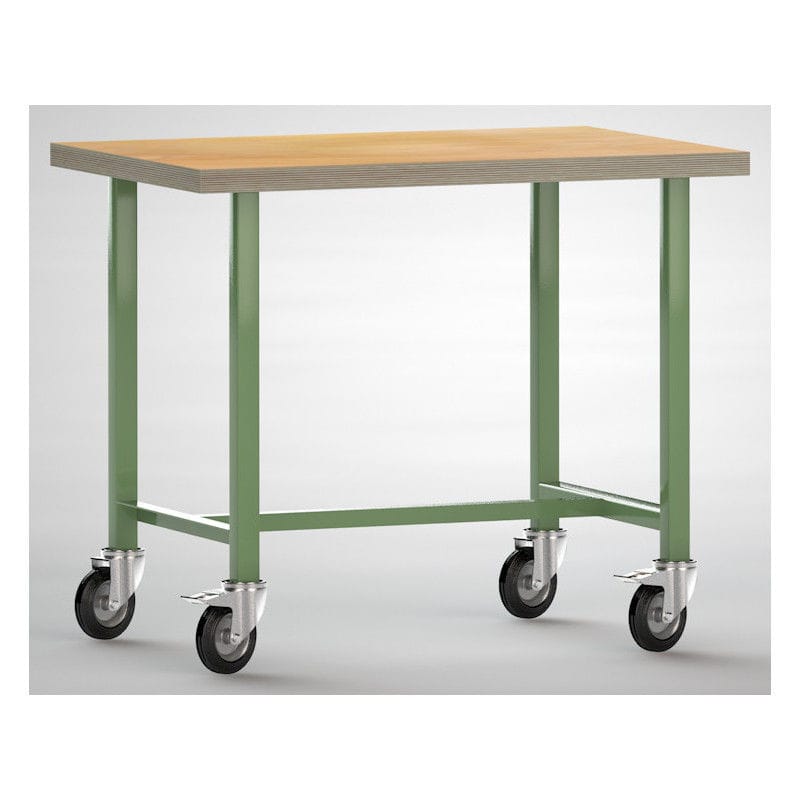 Beech workbench - WS819N-1000M40-X7001 - KLW LUTZ - for workshops / mobile