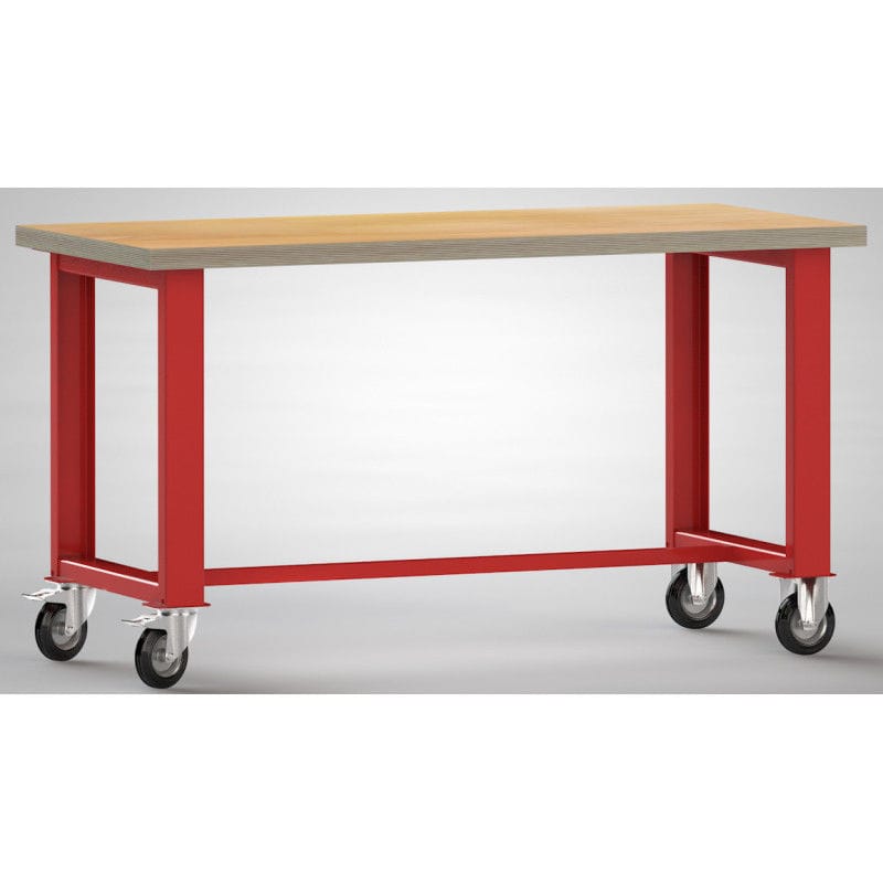 Beech workbench - WS880N-1500M40-X7000 - KLW LUTZ - for workshops ...