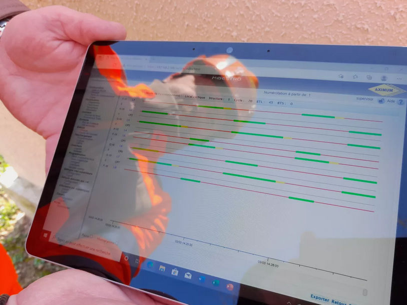 Management App - AXIMUM - commissioning / network traffic control