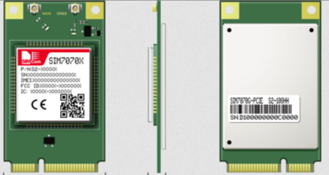 USB wireless module - SIM7070E-PCIE - SIMCom Wireless Solutions Ltd. - data / PCIe / GPRS