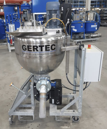 Batch mixer - CIM-100-E - GERTEC - dynamic / for liquids / for solids