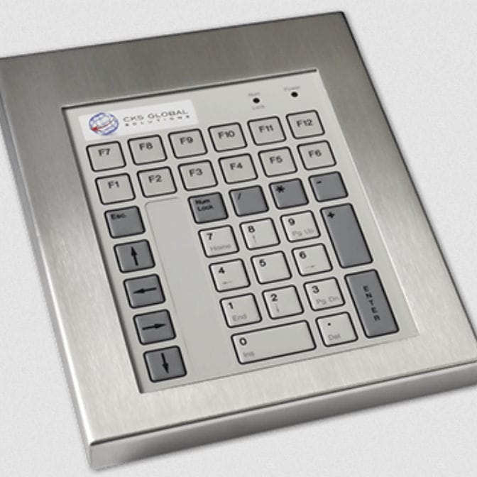 Panel-mount keyboard - CKS - with mechanical keys / 42-key / industrial