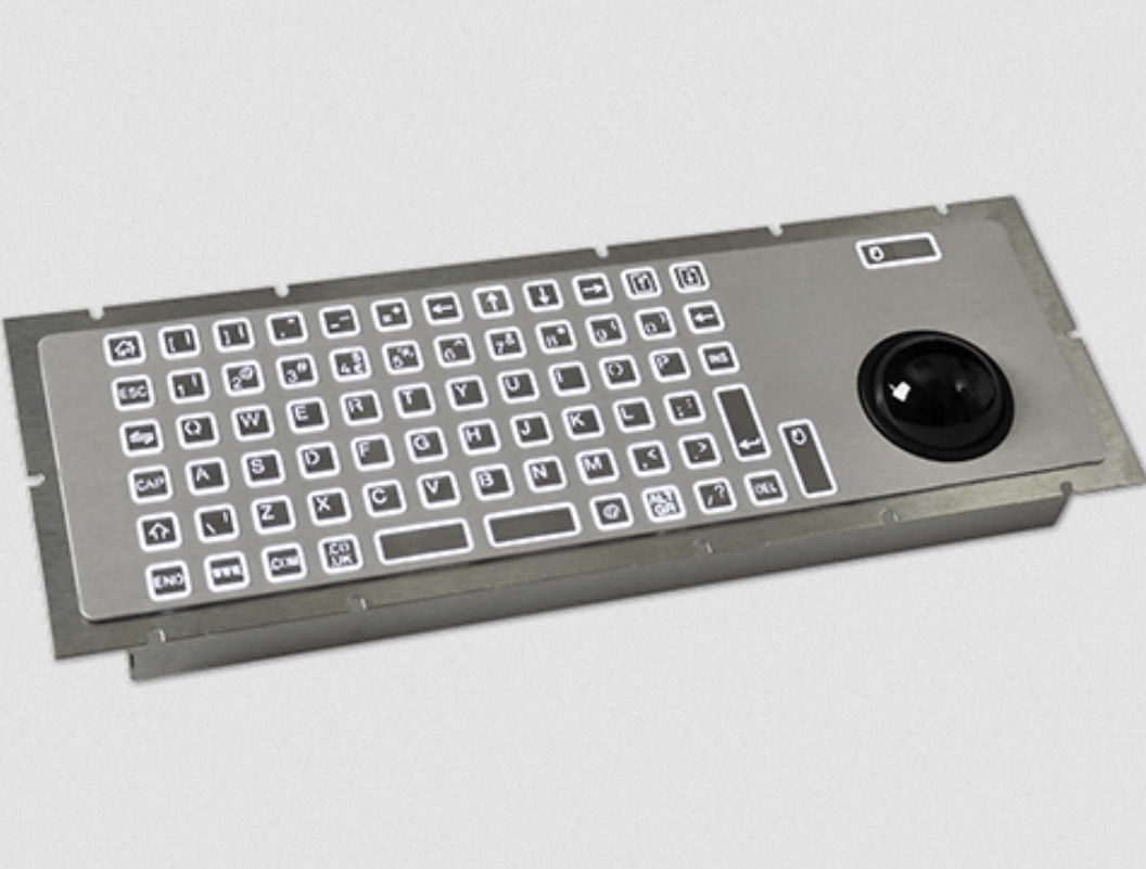 Panel-mount keyboard - CKS - with mechanical keys / with trackball ...