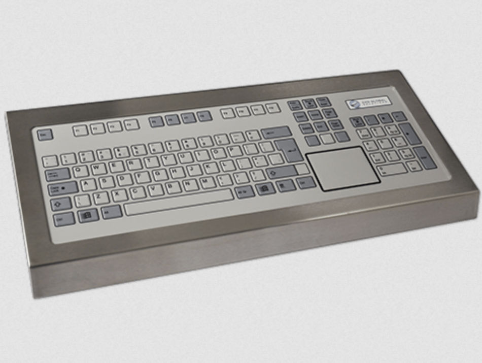 Panel-mount keyboard - CKS - with mechanical keys / 128-key / with touchpad