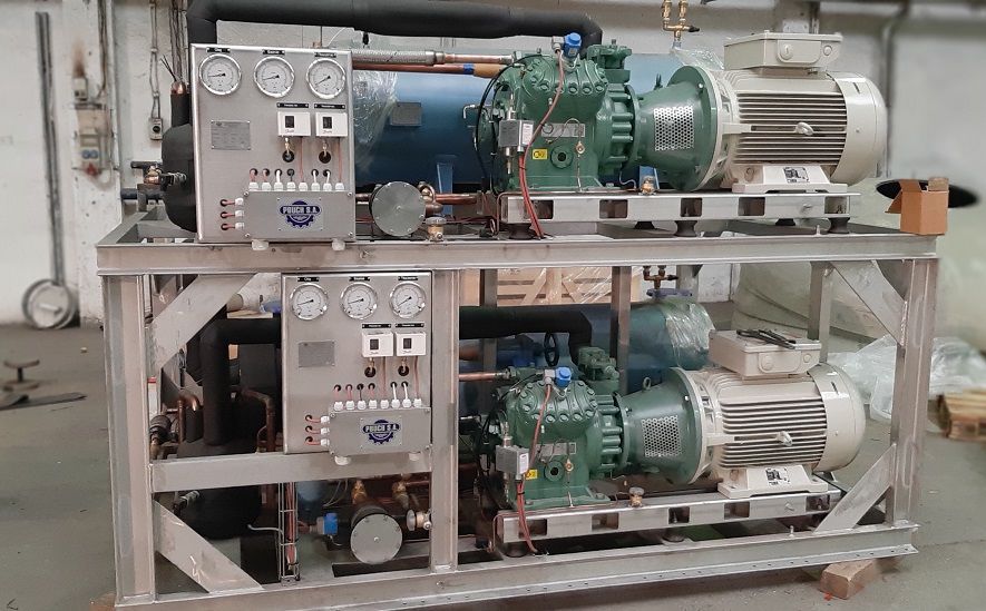 Screw condensing unit - WCU - Climarem - cooled / air-cooled