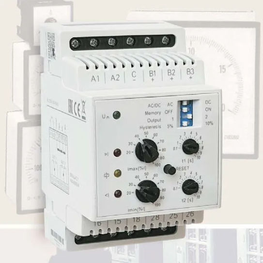 Current control relay - AMPER 2 - dpf sensors - overload / AC/DC