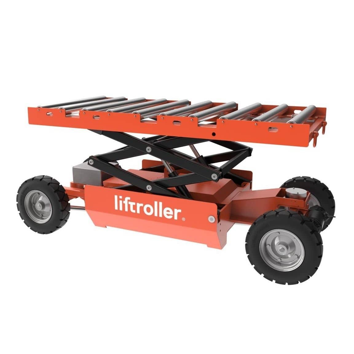 Roller lifting table - E Wagon - Liftroller AS - double-scissor ...