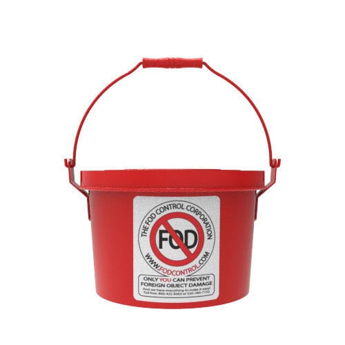 Metal bucket - FC-1-R - FOD - round / with lid