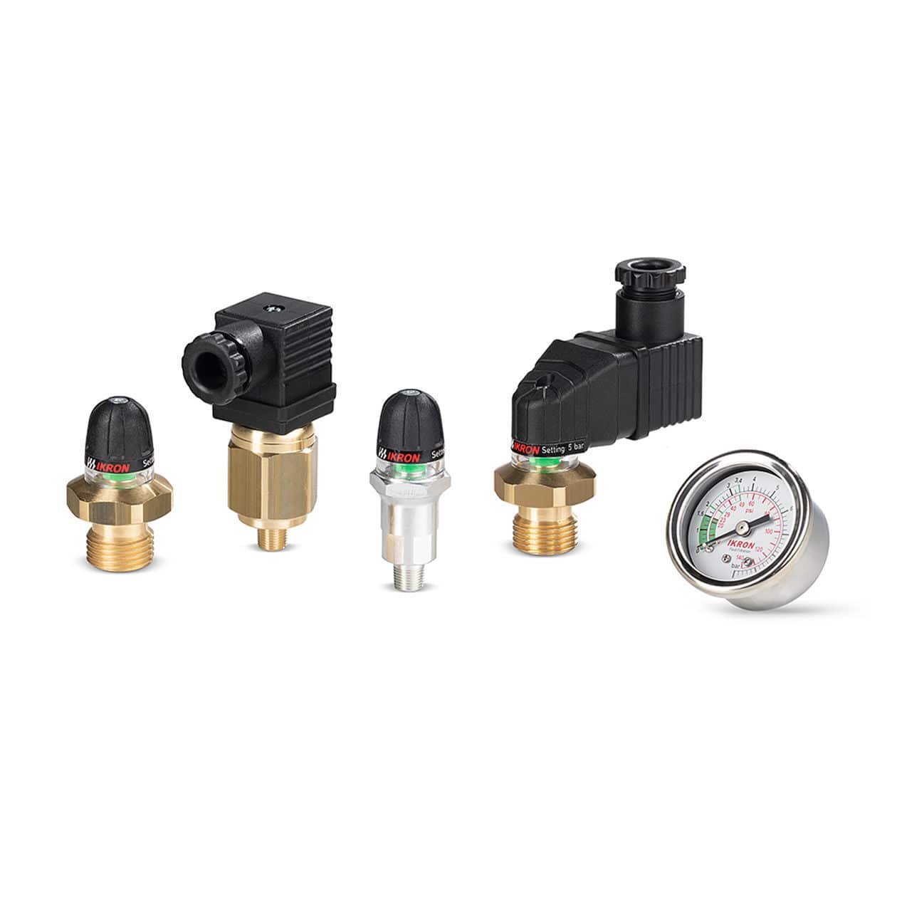 Differential pressure indicator - HF series - Ikron - analog / threaded ...