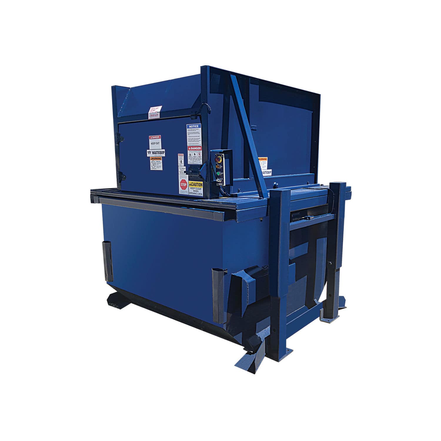 Waste recycling trash compactor - wastequip - stationary / vertical ...