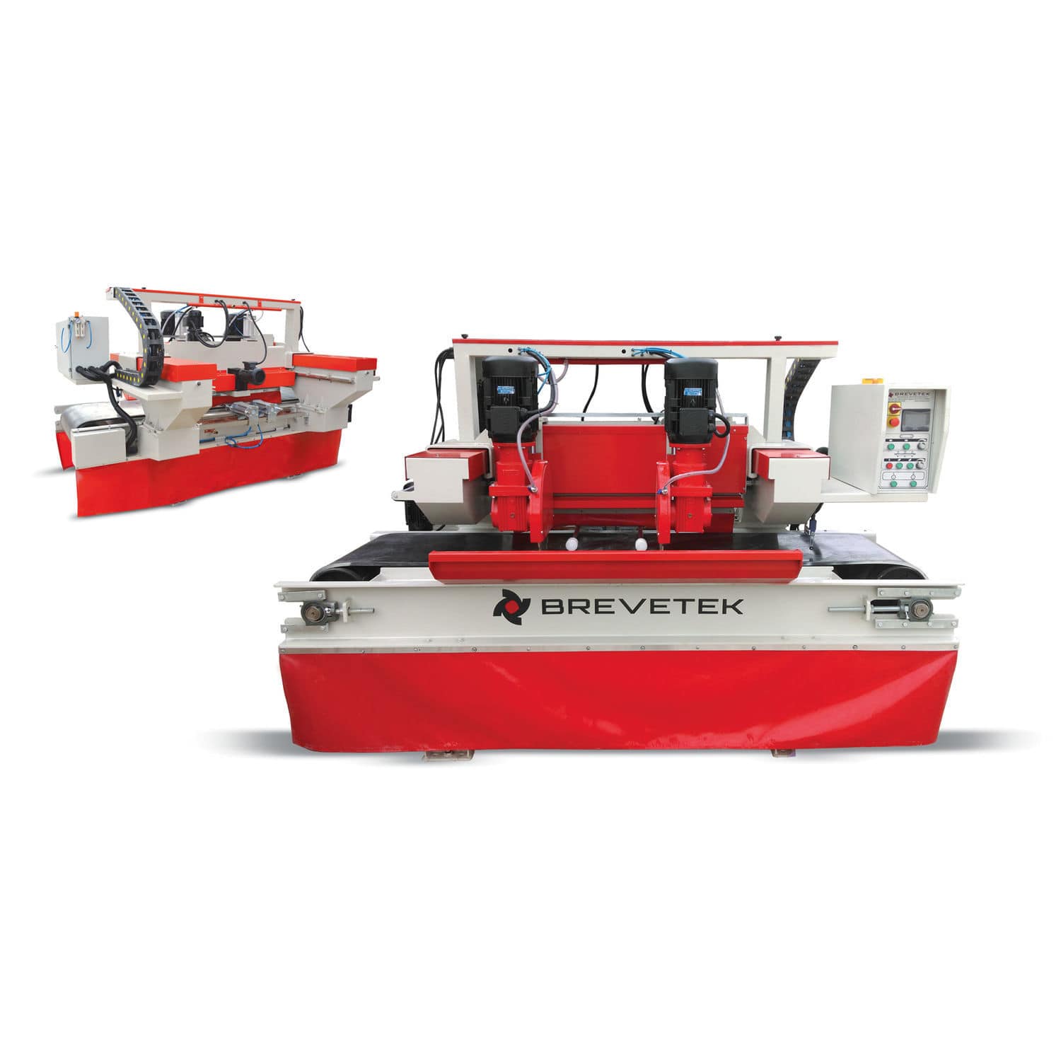 Double-head cutting machine - BREVETEK MAKİNE - rotary blade / for ...