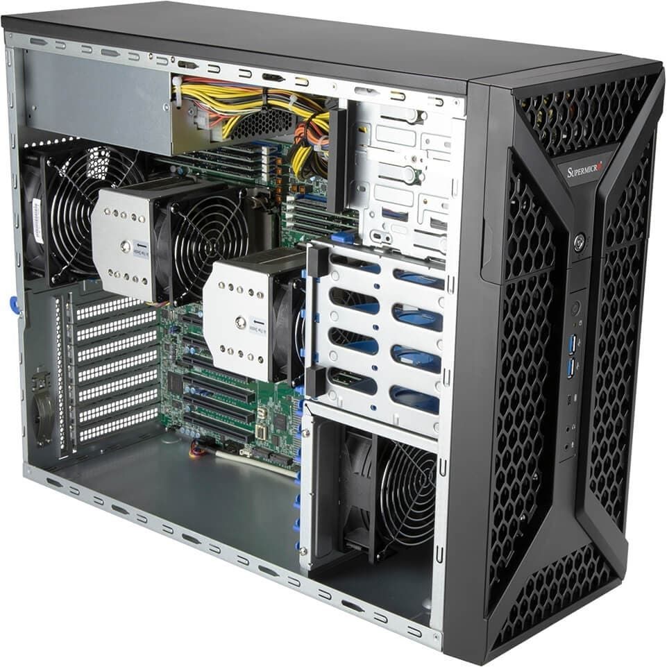 Server computer workstation - SYS-730A-I - SUPERMICRO - GPU / tower ...