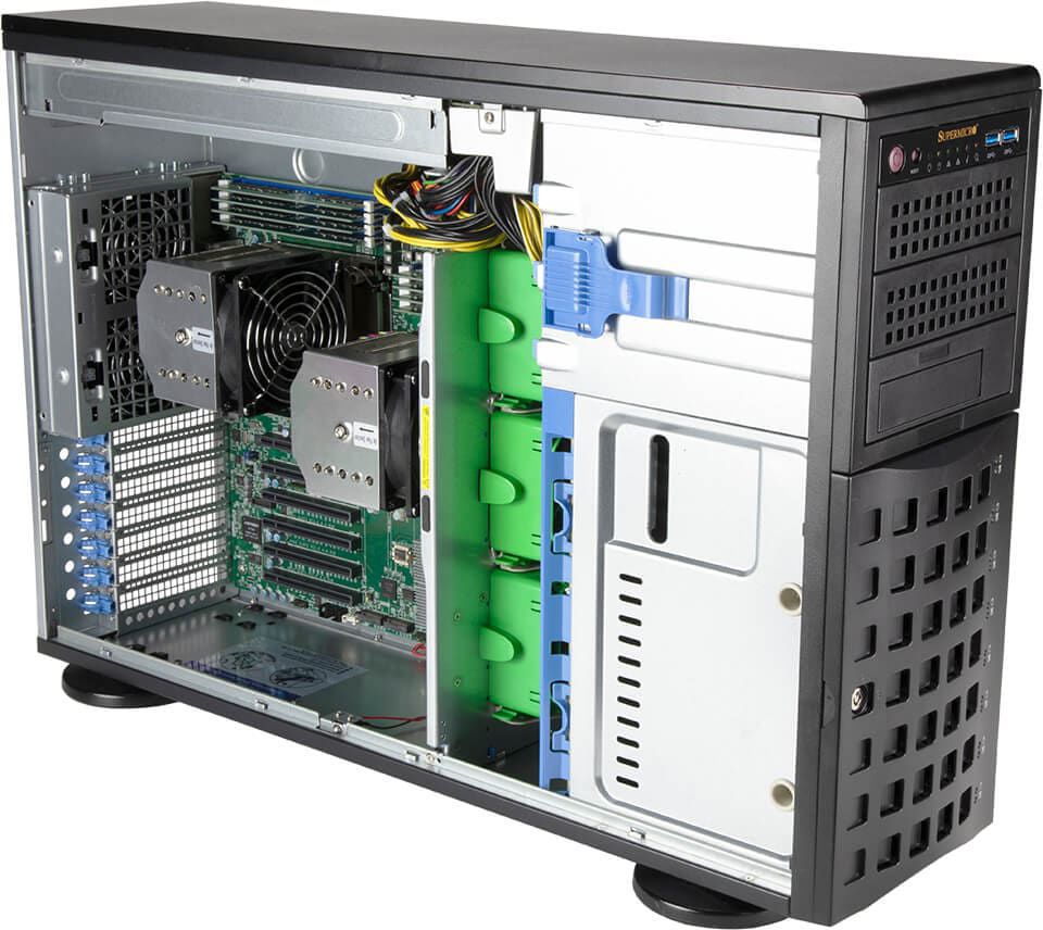 Server computer workstation - SYS-740A-T - SUPERMICRO - GPU / tower ...