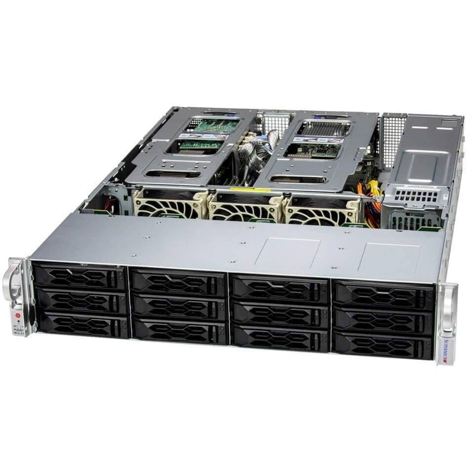 RAID server - SYS-621C-TN12R - SUPERMICRO - video / network / GPU