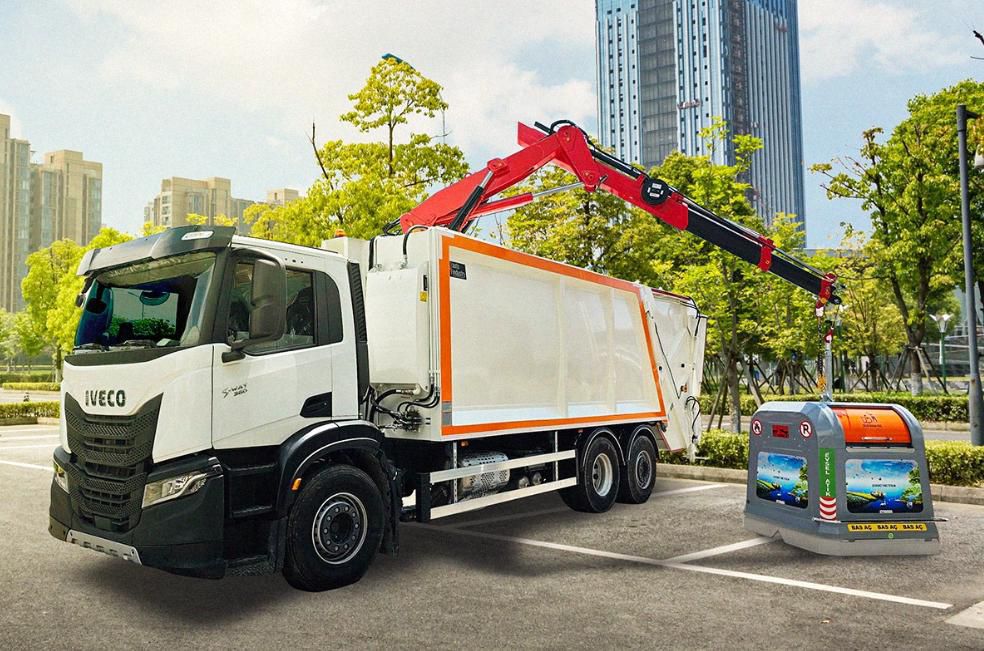 Mixed waste compactor - RN Auto Industry - mobile / hydraulic / for ...