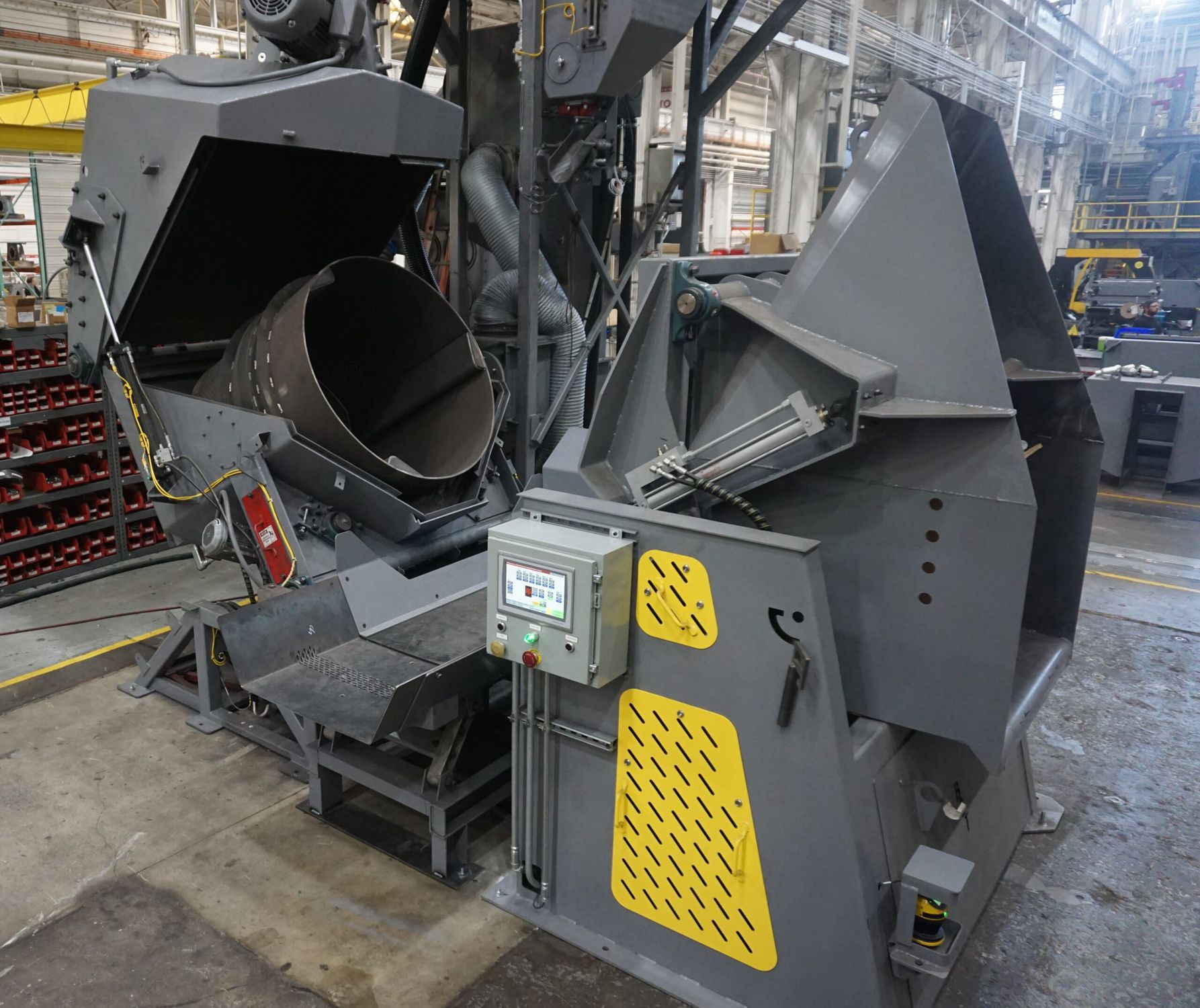 Rotary drum shot blasting machine - Drum Blast - Blast Cleaning ...