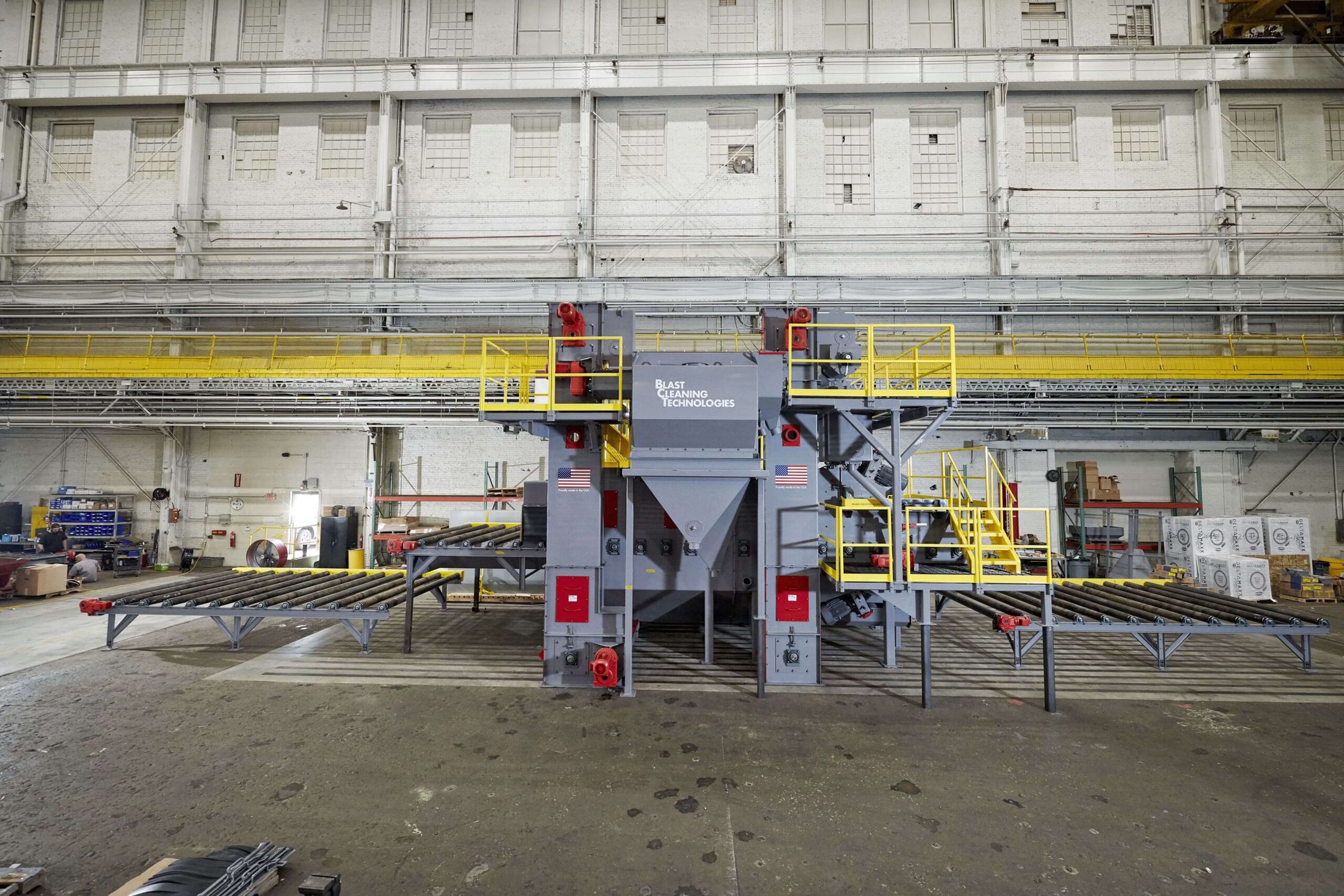 Roller conveyor - Blast Cleaning Technologies - horizontal / retractable