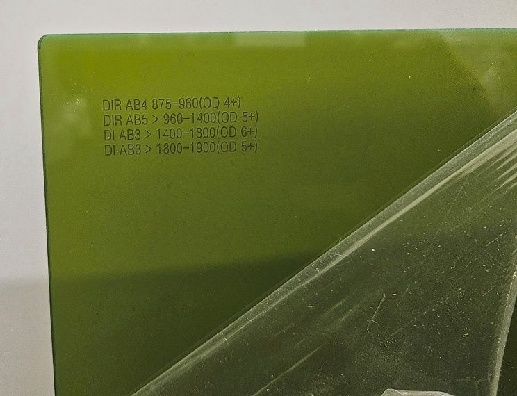 Laser protection screen - OD6 - Laser Welder