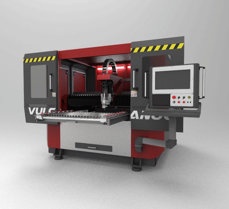 Fiber laser cutting machine - VULCAN 9060 - RMTECH INC. - for metal ...