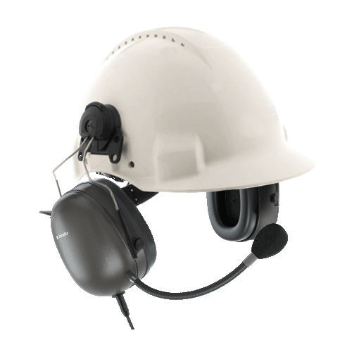 Headset with microphone - PTT-EH - IMTRADEX - connected