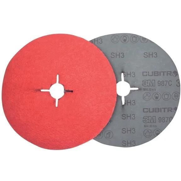 Fiber abrasive disc - Cubitron II 987C - Solventum - for grinding / for ...