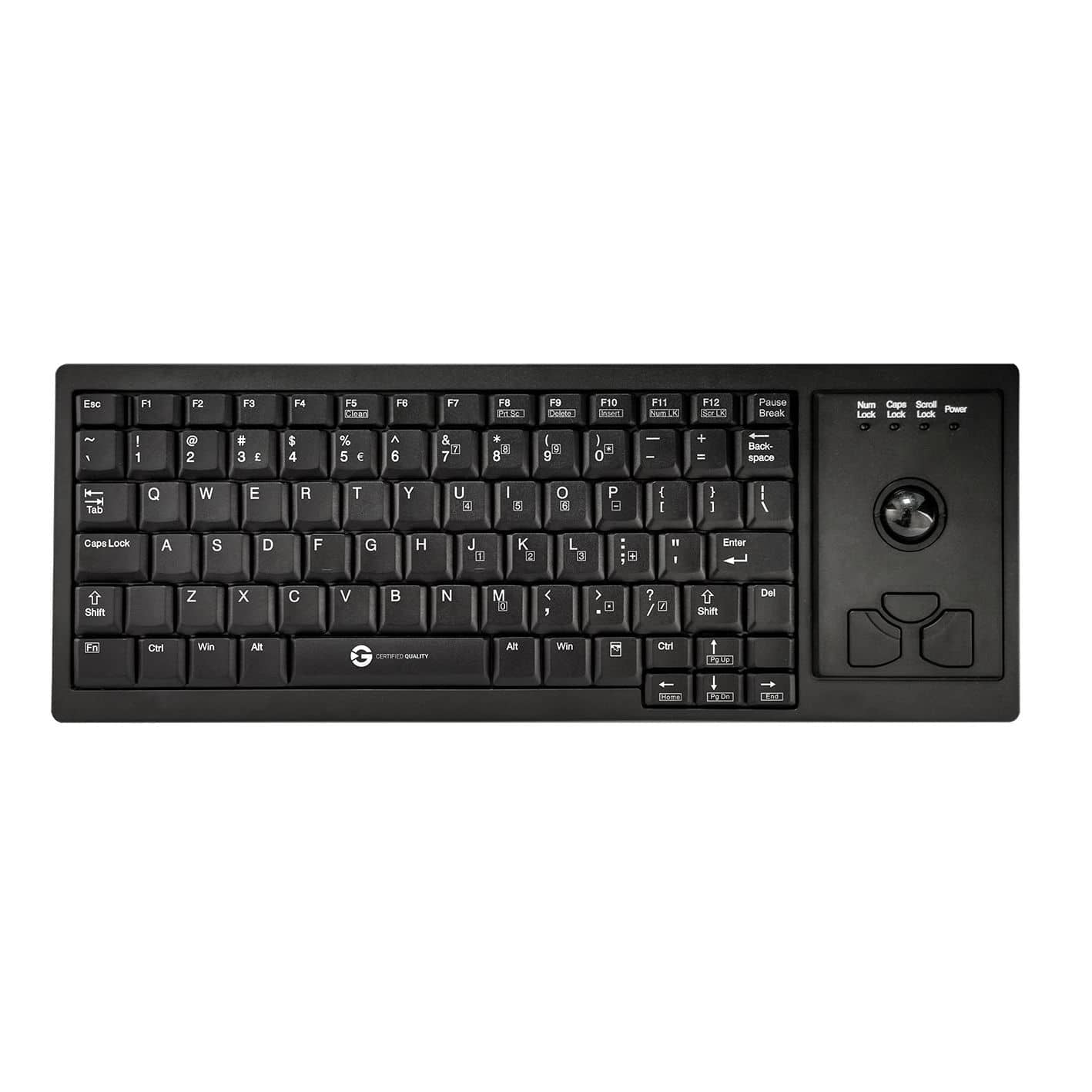 Desktop keyboard - KPL-G20130 - GETT Asia Ltd. - scissor switch / 83-key / with trackball