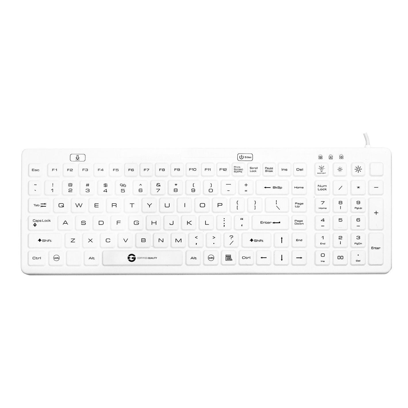Desktop keyboard - KSI-U10020 - GETT Asia Ltd. - membrane / 106-key ...