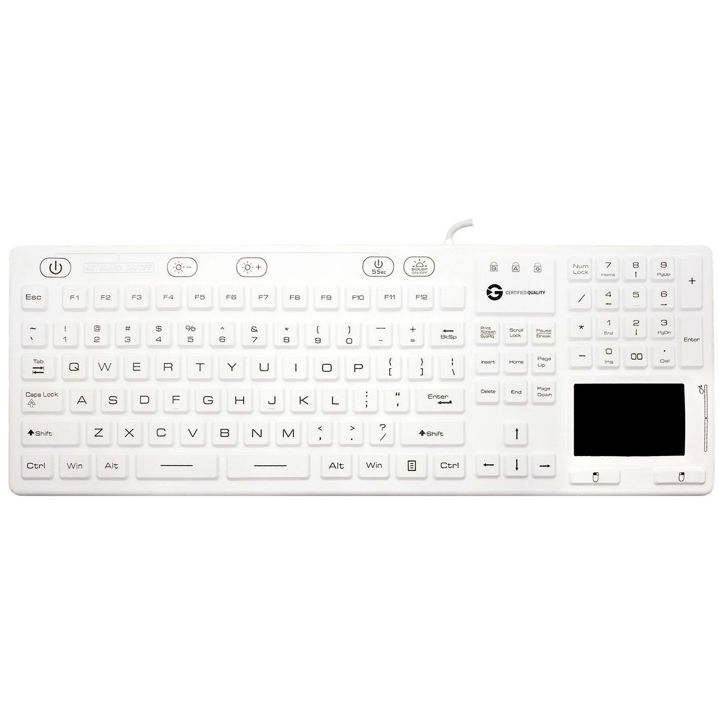 Desktop keyboard - KSI-U10080 - GETT Asia Ltd. - membrane / 110-key ...