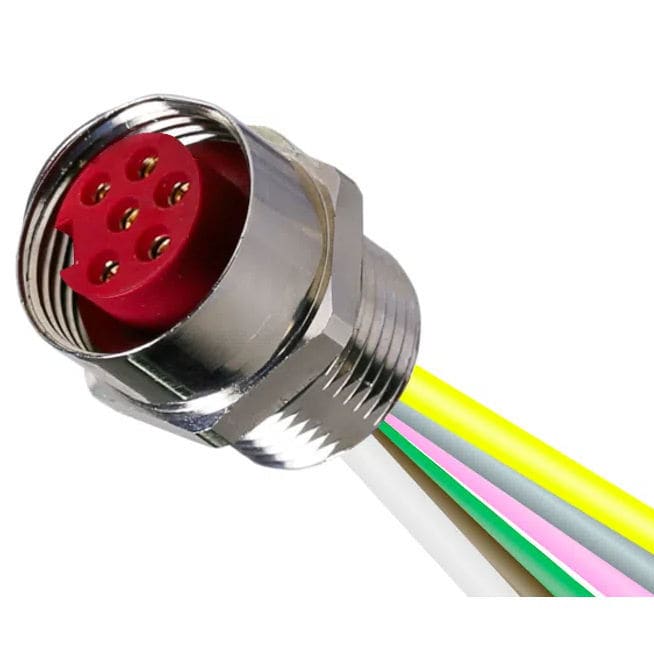 Electrical power supply connector - HDEF - PONY SRL - round / through ...