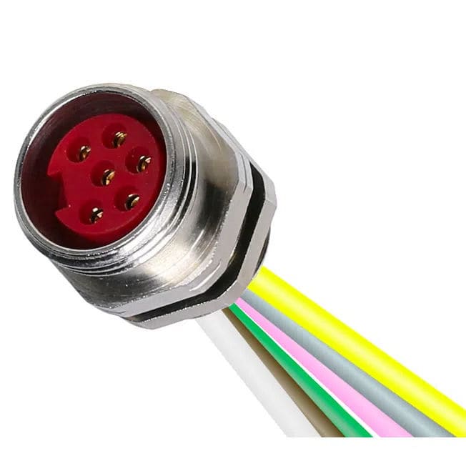 Electrical power supply connector - HDEH - PONY SRL - round / through ...