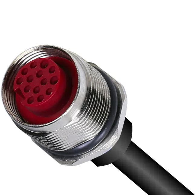 Electrical power supply connector - HDSF - PONY SRL - round / through ...