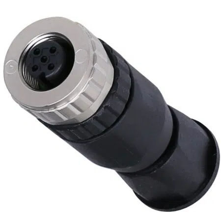 Electrical power supply connector - RDJF - PONY SRL - round / screw / M12