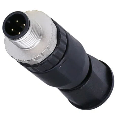 Electrical power supply connector - RDJM - PONY SRL - round / screw / M12