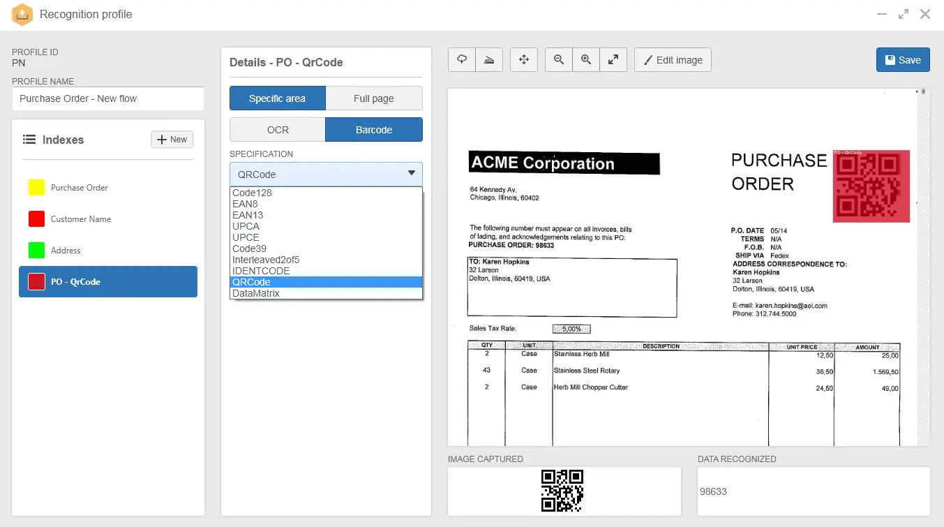 Document management software - Capture - SoftExpert - process analysis / printing / automated
