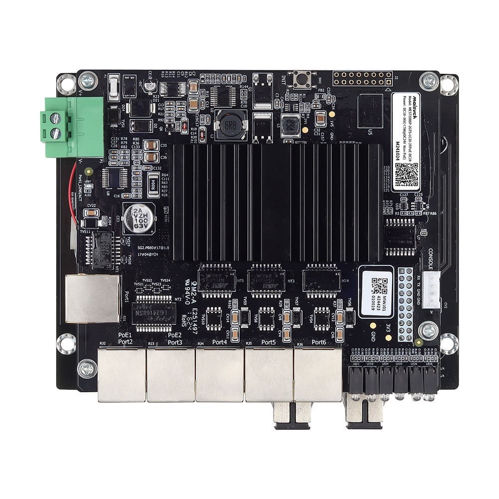 Managed ethernet switch - MES7108BP-2GF-2TPoE - Maisvch - 8 ports / 10 ...