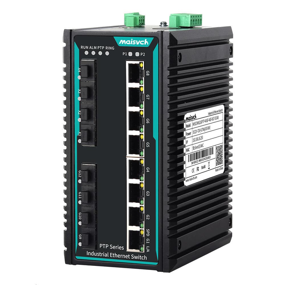 Managed ethernet switch - MISCOM8216PTP-4XGF-4GF-8GT series - Maisvch ...