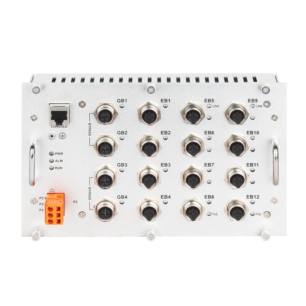 Managed ethernet switch - Admas7116BP-M12-4GT-8TPoE - Maisvch - 16 ...