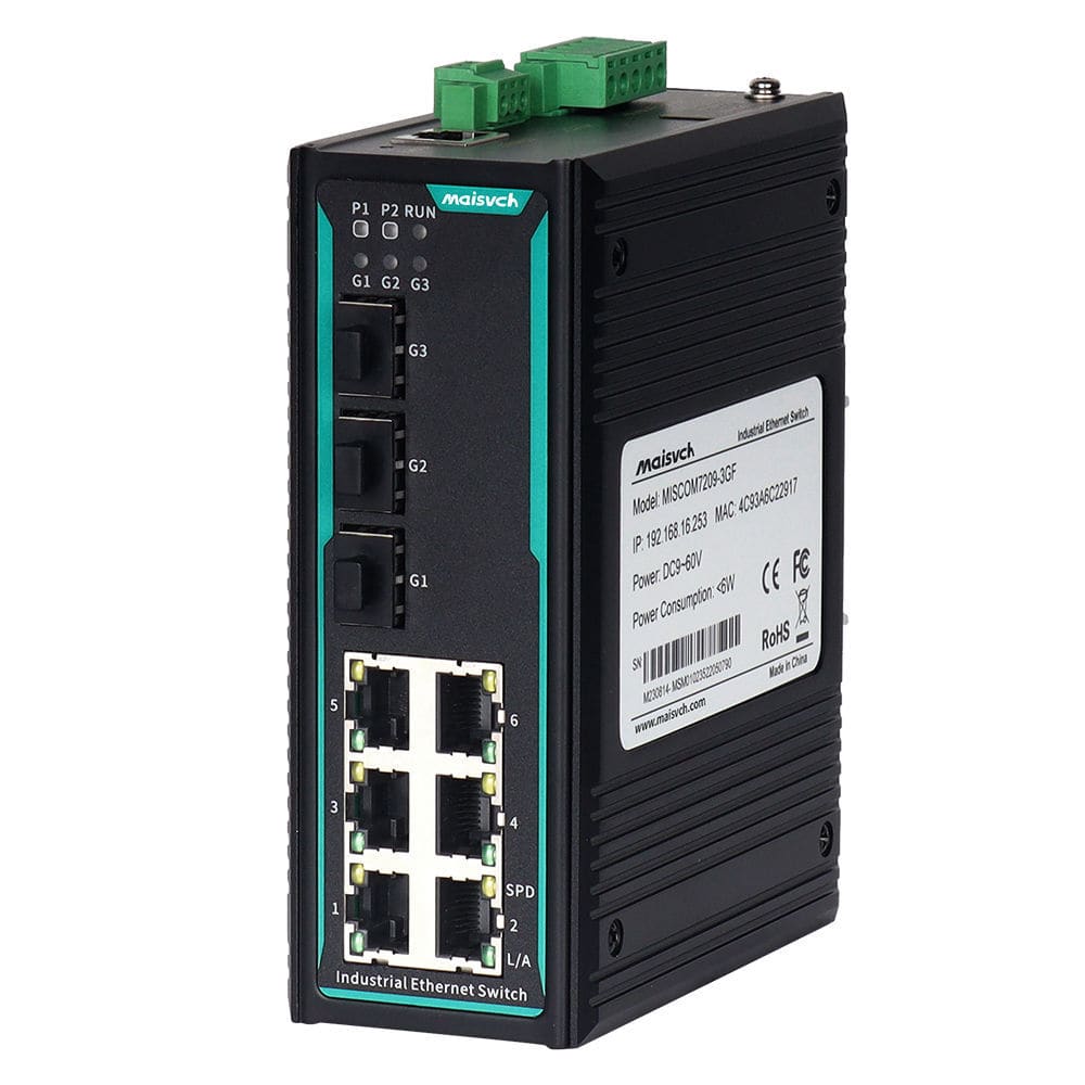 Managed ethernet switch - MISCOM7209-3GF - Maisvch - 9 ports / layer 2 ...
