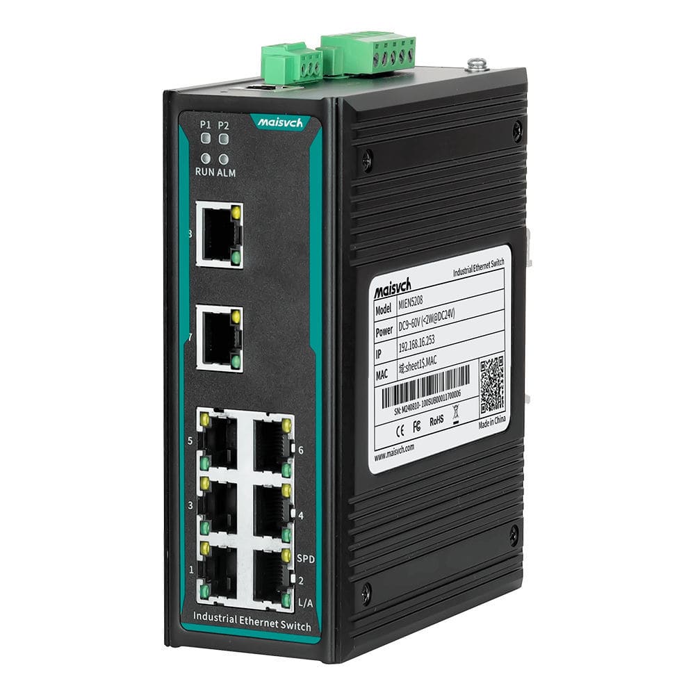 Managed ethernet switch - MIEN5208 series - Maisvch - 8 ports / layer 2 ...